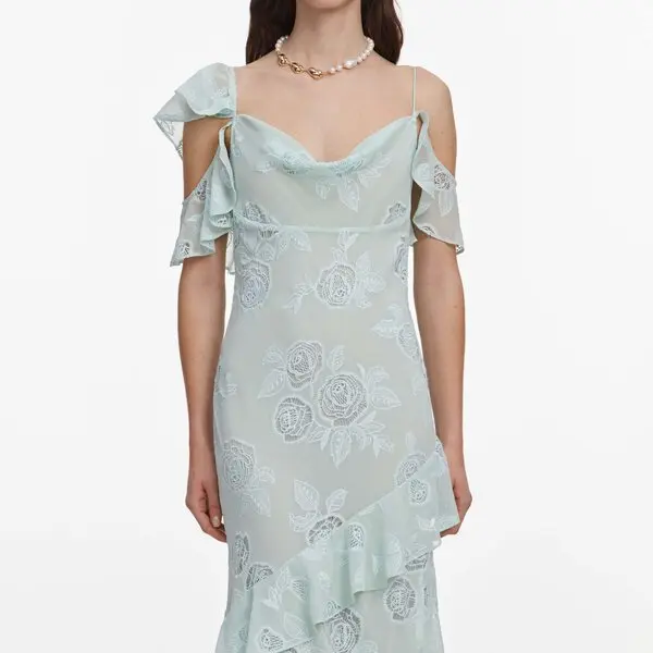 SELF-PORTRAIT Ruffled Dress