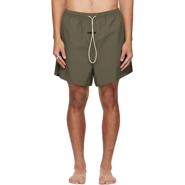 Fear Of God Drawstring Swim Trunks - Brown