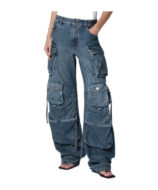 Attico Multi-pocket Cargo Jeans