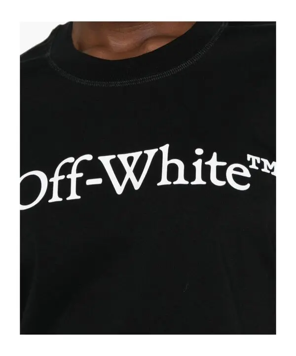 Off-White Logo-print Cropped T-shirt