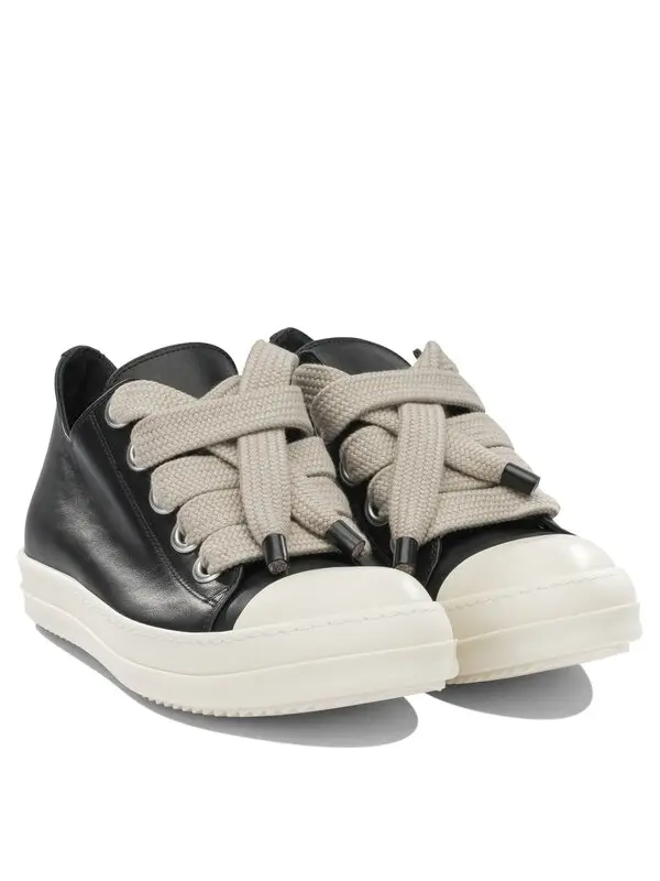 Rick Owens Low Top Lace-up Sneakers - Black