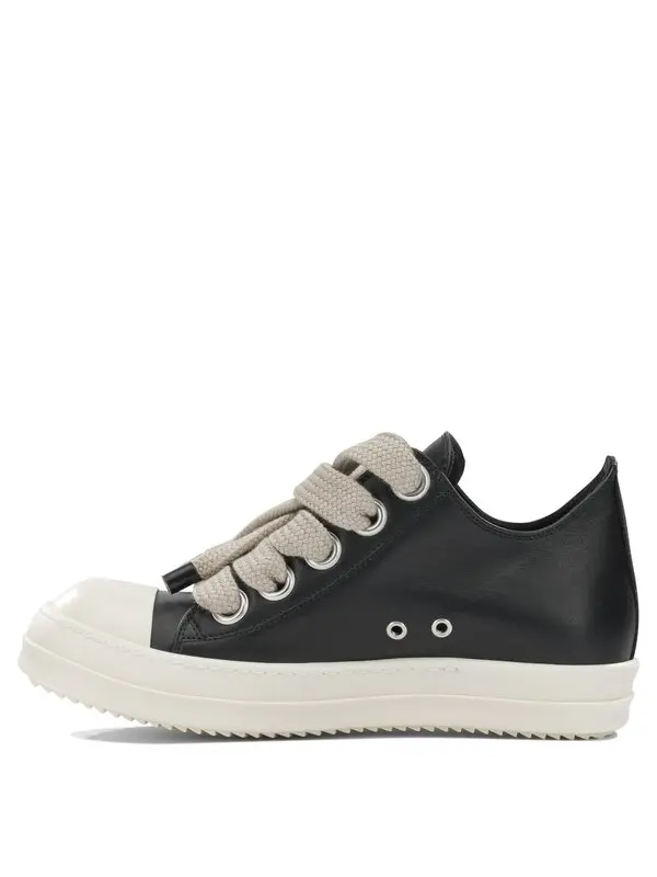 Rick Owens Low Top Lace-up Sneakers - Black