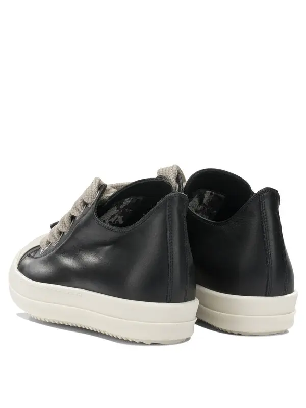 Rick Owens Low Top Lace-up Sneakers - Black