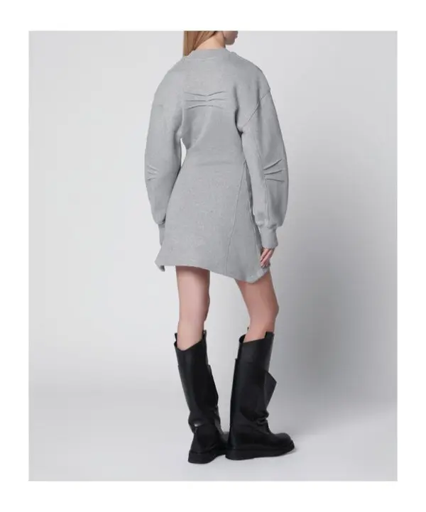 Attico Melange Cotton Jersey Mini Dress