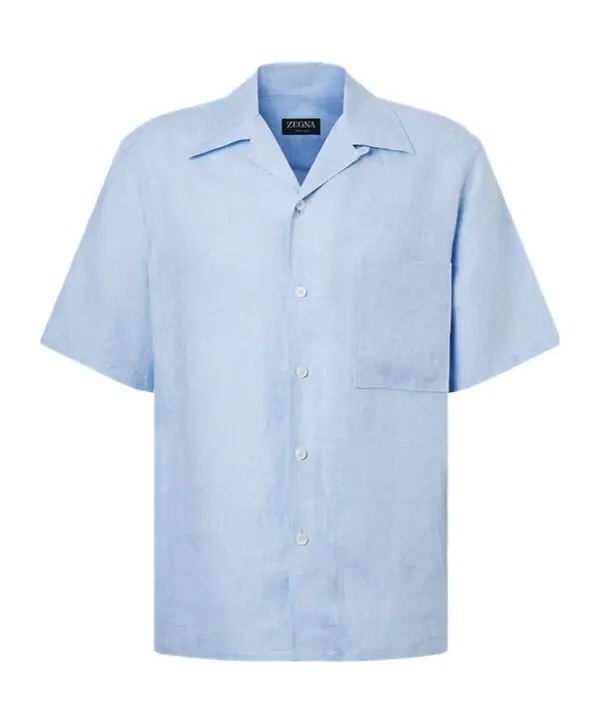 Zegna Short-sleeved Shirt - Blue