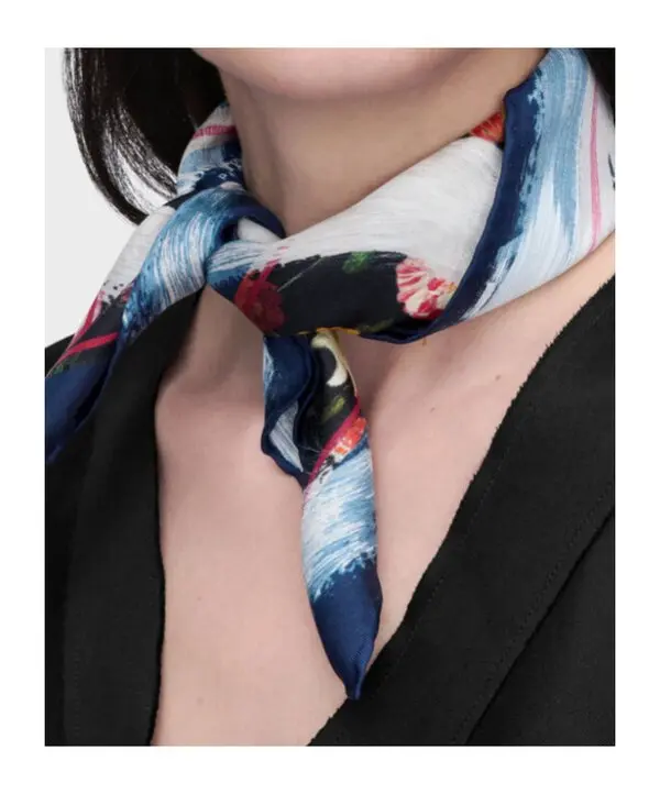 MAISON MARGIELA Printed Silk Foulard