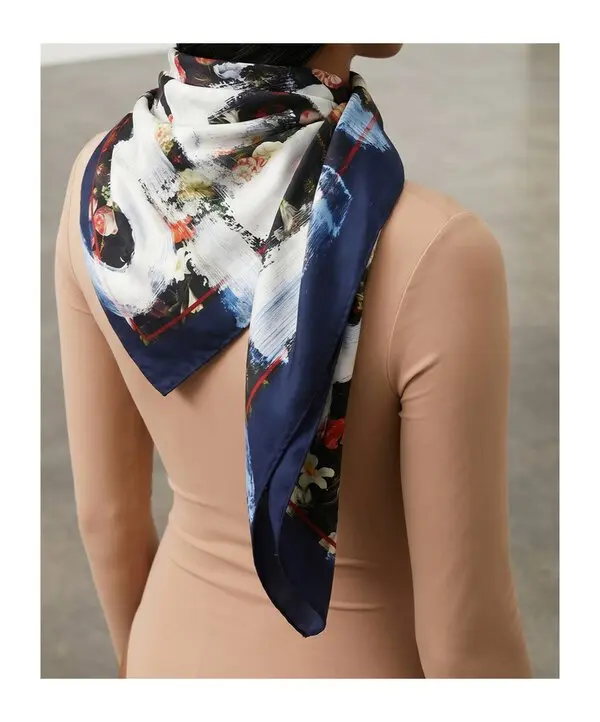MAISON MARGIELA Printed Silk Foulard