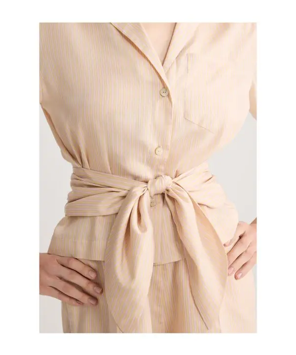 PATOU Knotted Beach Shirt - Nude