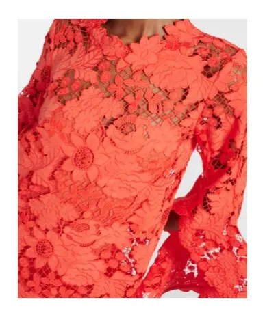 Oscar De La Renta Floral Lace Kaftan