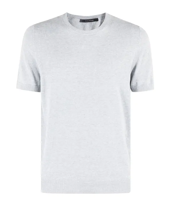 Tagliatore Josh Gse Crewneck Knitted T-shirt - Perla