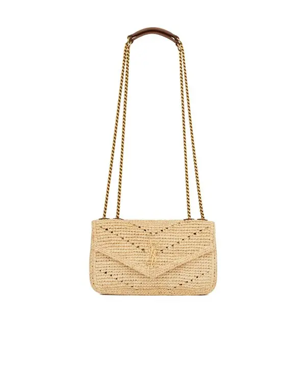 Saint Laurent Lou Mini Shoulder Bag - Nude