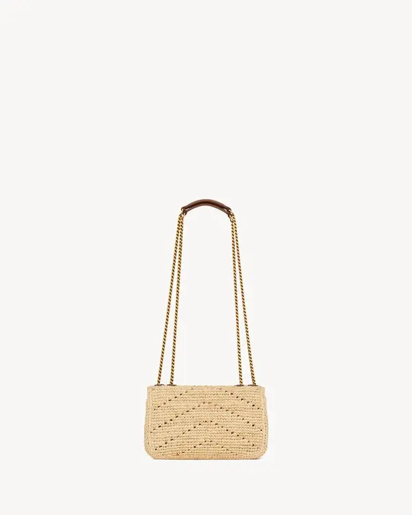 Saint Laurent Lou Mini Shoulder Bag - Nude