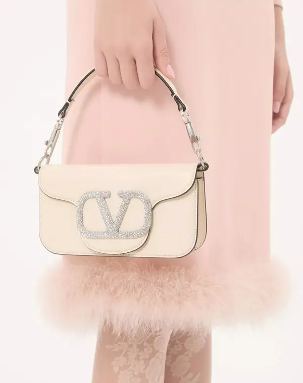 Valentino Garavani Locò Small Shoulder Bag - Ivory