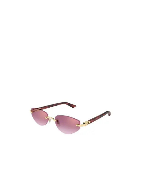 Cartier Oval Frame Sunglasses - Pink