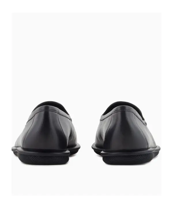 Giorgio Armani Almond Toe Slip-on Loafers