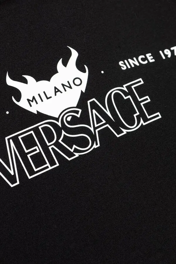 Versace Logo-printed Crewneck T-shirt