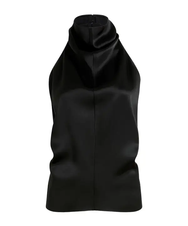 Khaite Rone Halterneck Top - Black