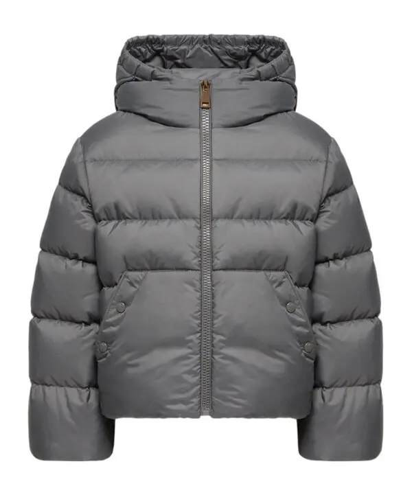 Moncler Xhante Water-repellent Short Down Jacket - Dark Gray
