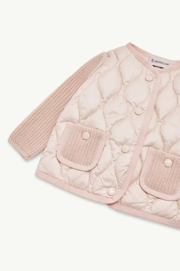 Moncler Wool Cashmere Down Cardigan