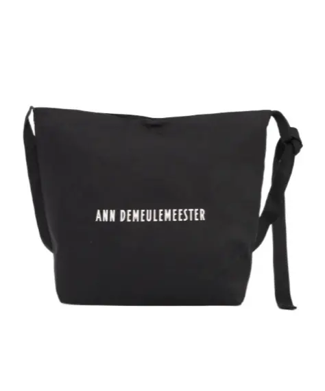 ANN DEMEULEMEESTER Logo Shoulder Bag