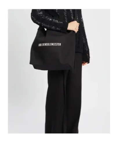 ANN DEMEULEMEESTER Logo Shoulder Bag