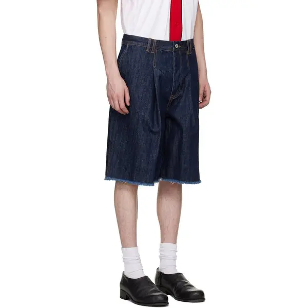 KUSIKOHC Dart Denim Shorts