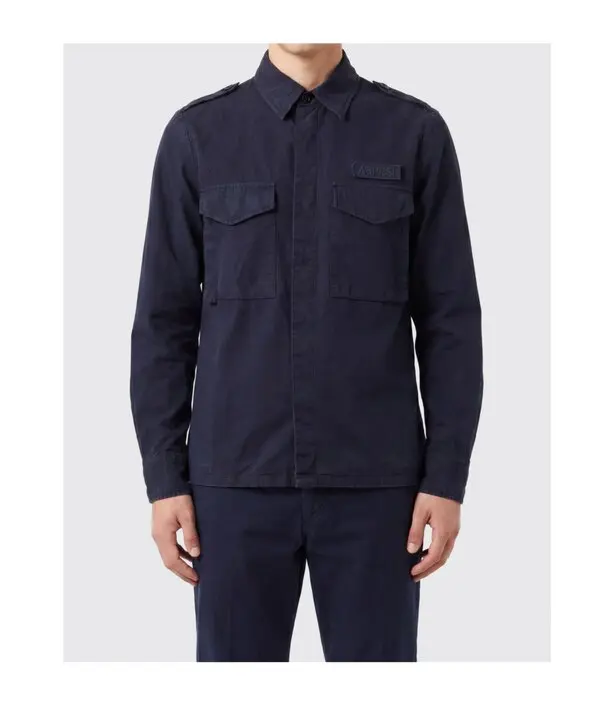 Aspesi Patchwork Long-sleeved Shirt
