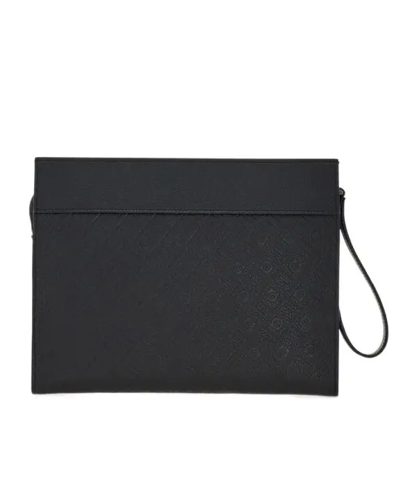 FERRAGAMO Embossed Monogram Wristlet Bag