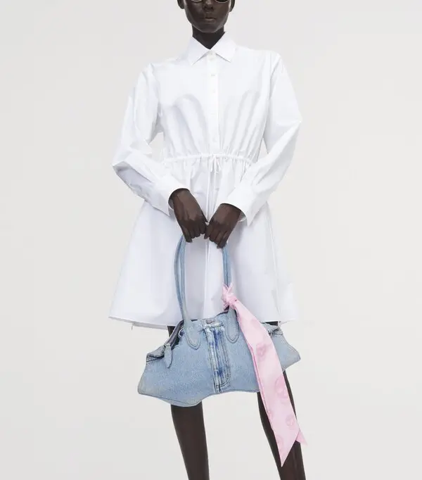 Alexander McQueen Denim Manta To-handle Bag