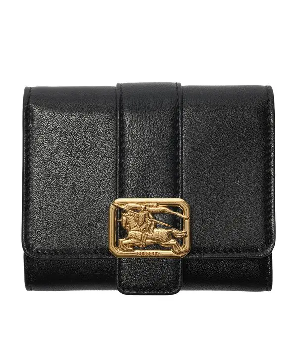 Burberry Leather Rider Wallet - Black