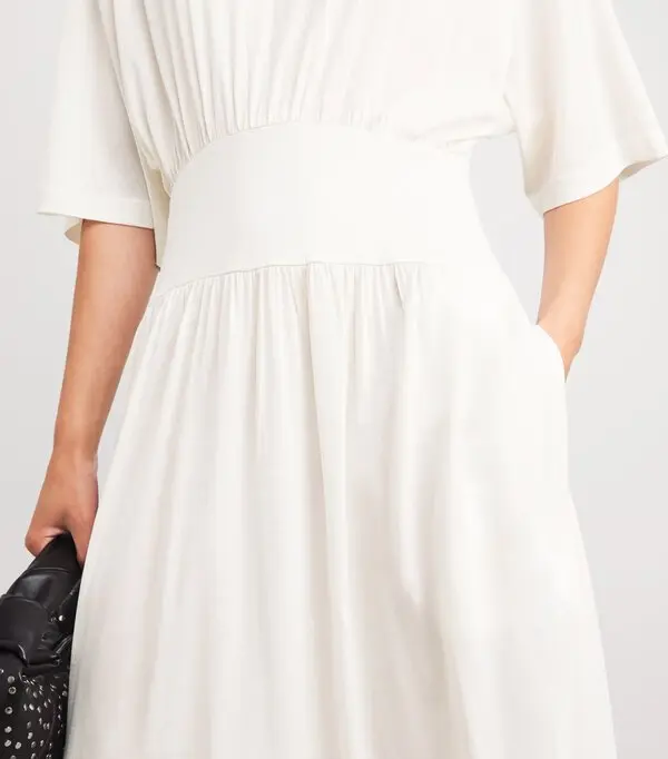 TOTEME Cotton-silk T-shirt Midi Dress