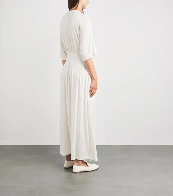TOTEME Cotton-silk T-shirt Midi Dress