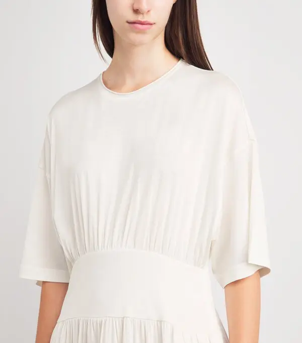 TOTEME Cotton-silk T-shirt Midi Dress