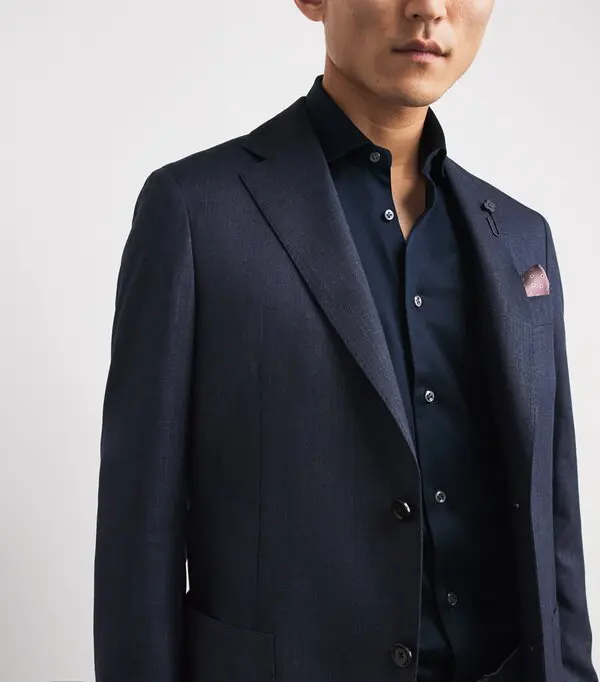 LARDINI Virgin Wool-blend Blazer