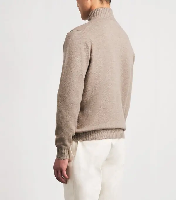 FIORONI CASHMERE Cashmere Knitted Bomber Jacket