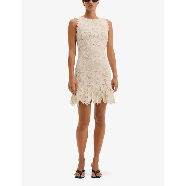 MALINA Miranda Sleeveless Lace Mini Dress
