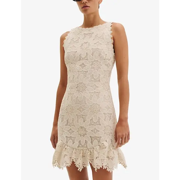 MALINA Miranda Sleeveless Lace Mini Dress