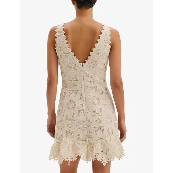 MALINA Miranda Sleeveless Lace Mini Dress