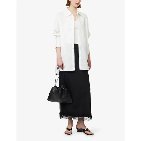 Dissh Andrea Lace-trim Woven Midi Skirt
