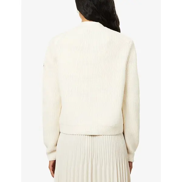 Moncler Quilted And Cotton-knit Cardigan