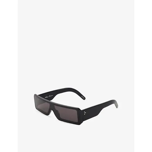 Rick Owens Gethshades Rectangular-frame Acetate Sunglasses