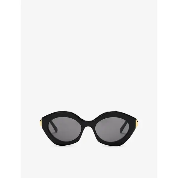 Loewe Coil Cat Eye-frame Acetate Sunglasses - Black