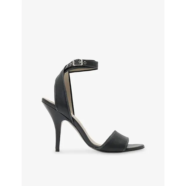 ALLSAINTS Vera Leather Heeled Sandals - Black