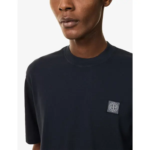 Stone Island Compass Logo-patch Short-sleeve Cotton-jersey T-shirt Xxxl