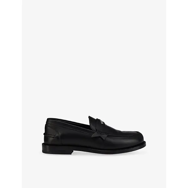 CHRISTIAN LOUBOUTIN Plato Leather Loafers - Black