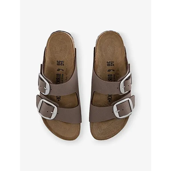 BIRKENSTOCK Arizona Big Buckle Faux-leather Sandals - Mocha Bf