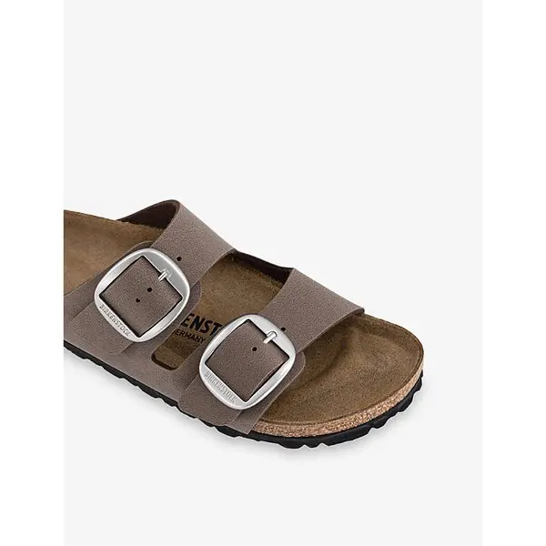 BIRKENSTOCK Arizona Big Buckle Faux-leather Sandals - Mocha Bf
