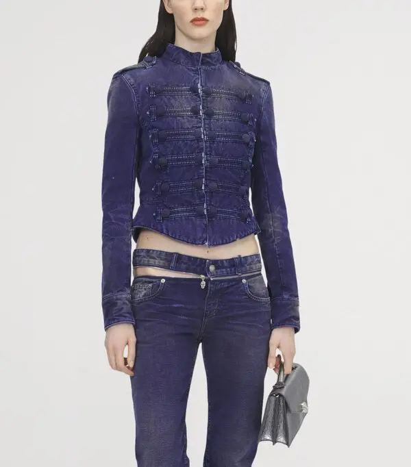 Alexander McQueen Low-rise Bootcut Jeans With Slashed Zip Waistband