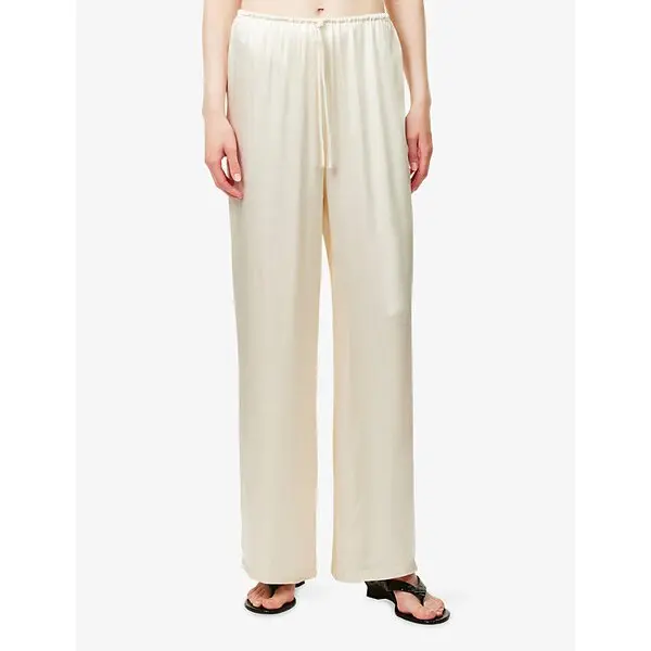Dissh Mya Straight-leg Satin Trousers