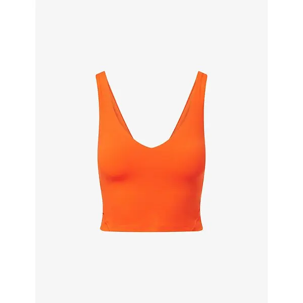 Lululemon Align V-neck Stretch-woven Top - Cherry Ember